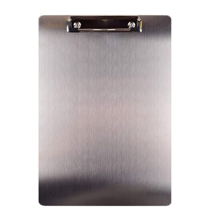 Metal Clipboard Folder A4 Stainless Steel Clip Board Bill Storage ...