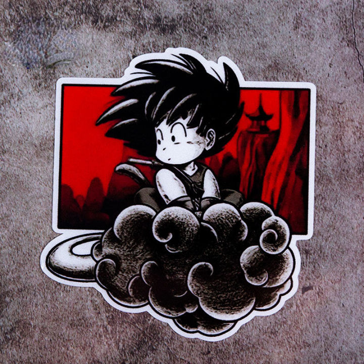 JDM สติกเกอร์รถ JDM ญี่ปุ่นนิเมชั่นการ์ตูน Goku Somersaults เมฆรถยนต์ ...