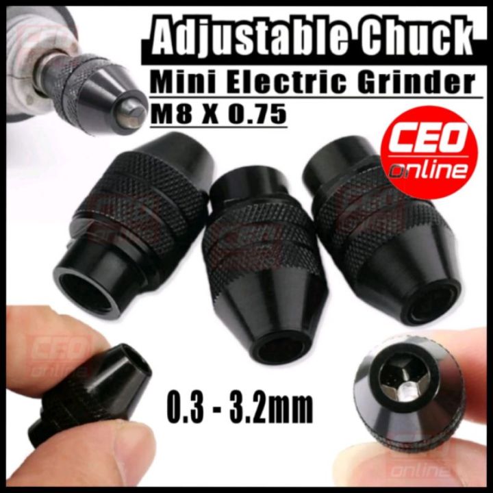 CEO 🇲🇾 Adjustable Chuck Quick Change Keyless Universal Chuck M8 x 0.75 ...