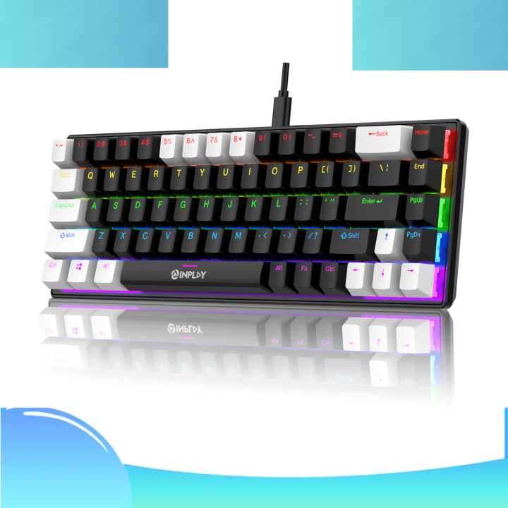 Inplay 68/97 Key Wired Mechanical Keyboard Hot Swappable With Red ...