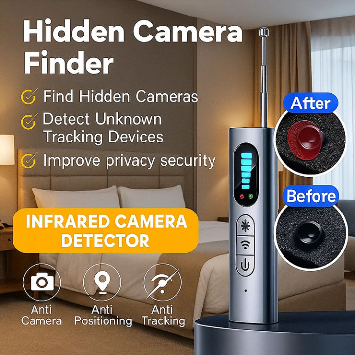 Hidden Camera Finder Detector signal infrared scanner Hotel Infrared ...