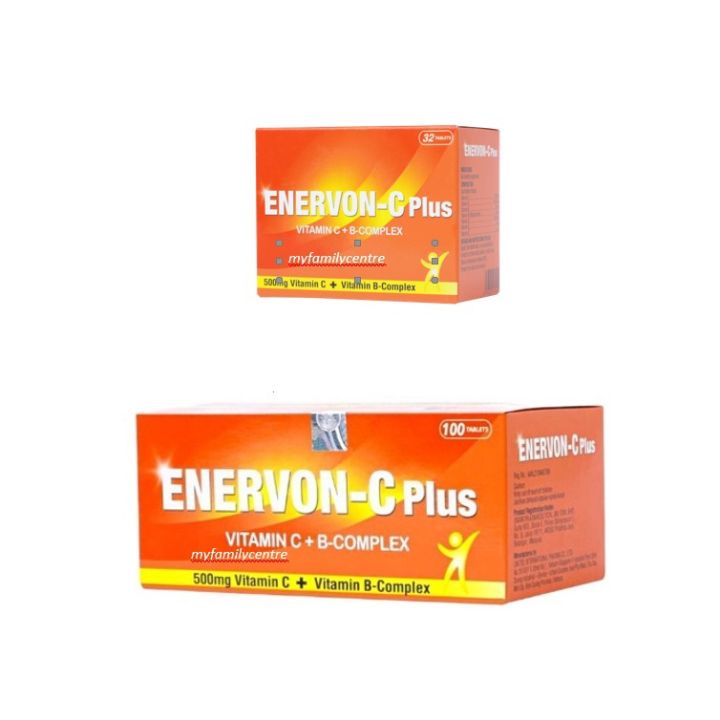 Enervon C 120s/100+32s (Vitamin C 500mg + B Complex) | Lazada