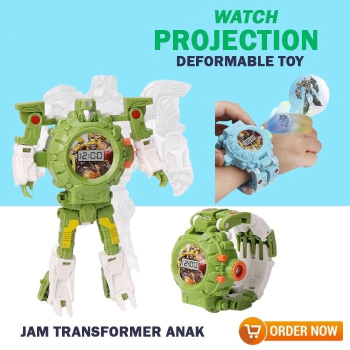 Jam Tangan Transformer Mecha Robot Electronic Watch - Jam Tangan Anak ...
