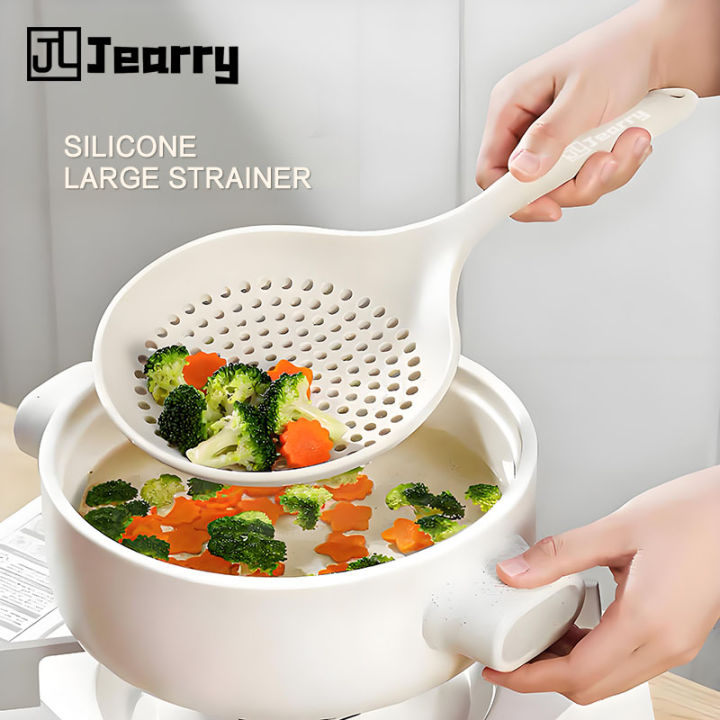 Jearry Food Grade Silicone Slotted Ladle High Temperature Resistance of ...
