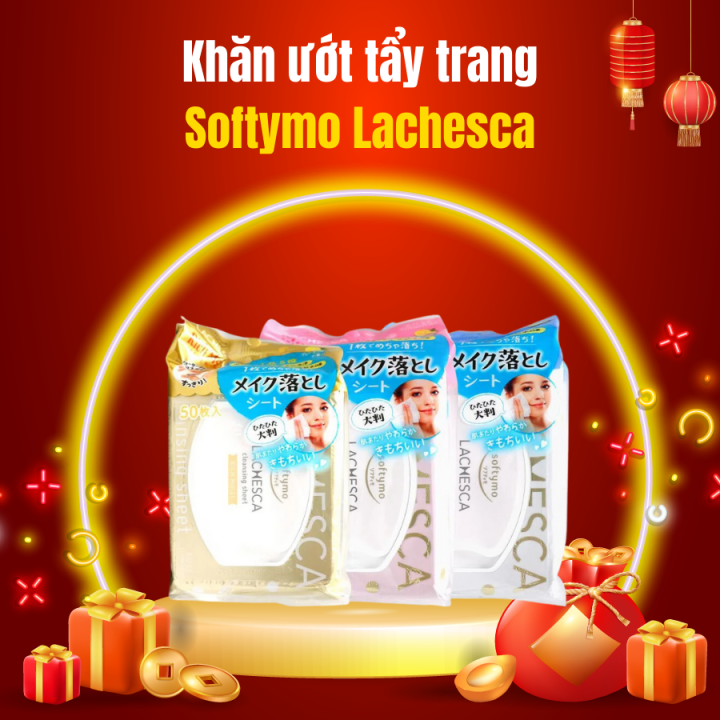 Khăn ướt tẩy trang Softymo Lachesca | Lazada.vn
