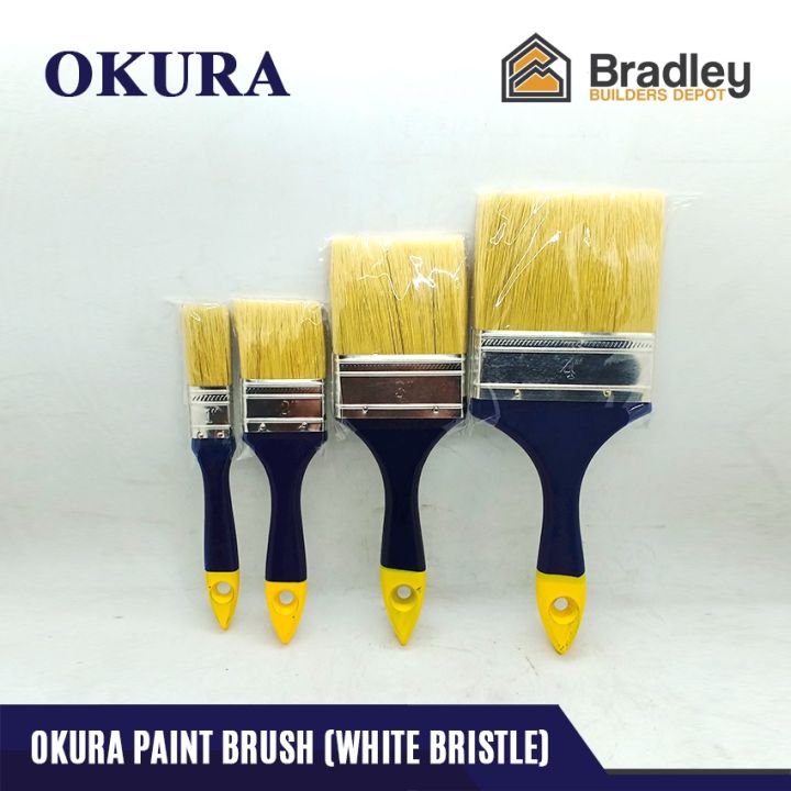 Okura Paint Brush 1/2" - 4" (Yellow Bristle) | Lazada PH