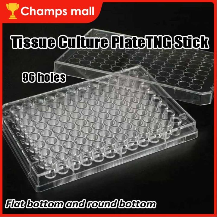 Polystyrene Lab Plates 10-Pack 96 Well Tissue Culture Plates - Clear ...