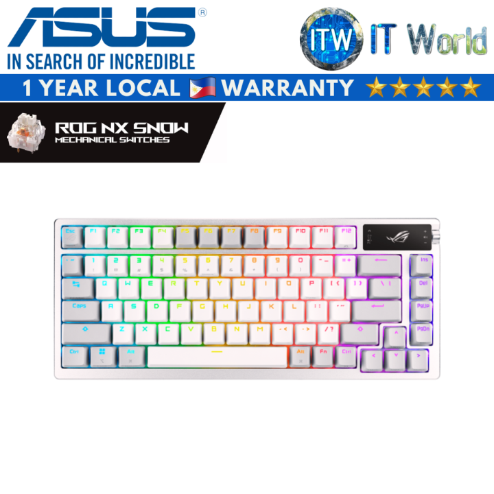 Itw | ASUS M701 ROG Azoth White 75% Wireless Mechanical Gaming Keyboard ...