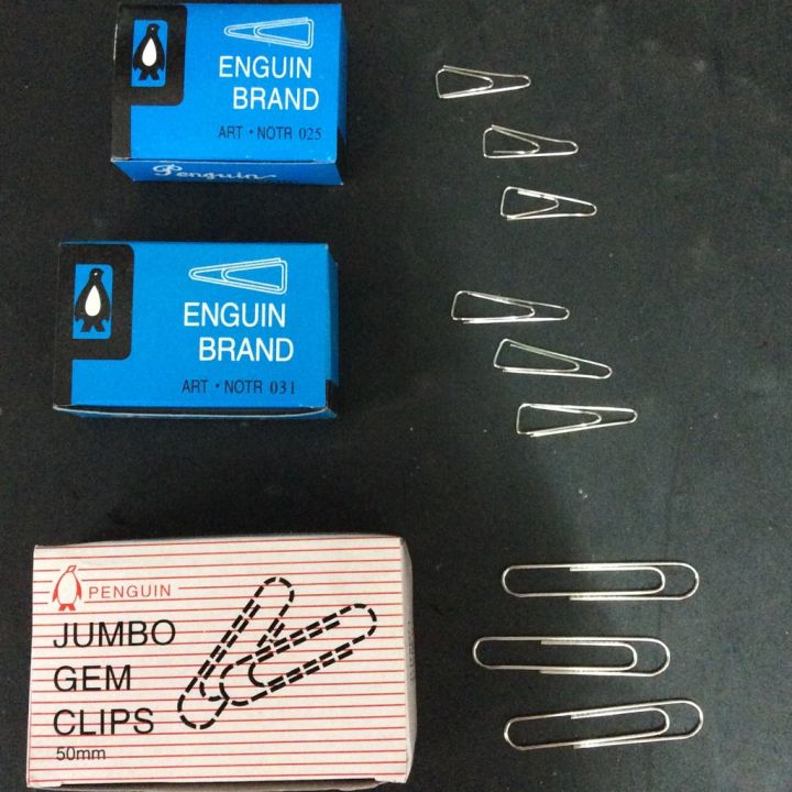 Penguin Paper Clip 025 / 031 / Jumbo Paper Clip | Lazada