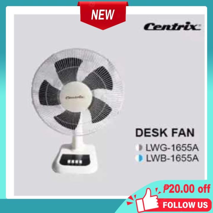 Desk Fan Electric Fan "16 CENTRIX 45 Watts 5 Rounded fan blade #CX ...