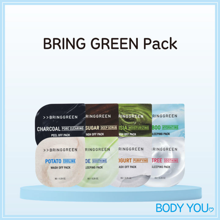 [Bring Green] Fresh Ball Pack 8g Face Mask Pack Facial Moisturizer K ...