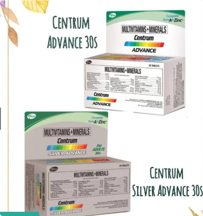 Centrum Advance/ Silver Advance Multivitamins+Minerals 30s | Lazada PH