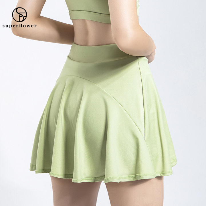SUPERFLOWER Women's 2 In 1 Piece Casual Yoga Short Skirts Sports Tennis ...
