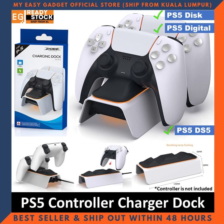DOBE PS5 Controller Charger Dock Breathing Lamp Dual Sense Fast ...