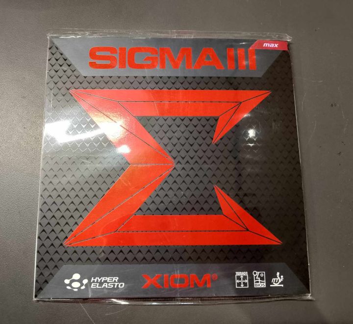 Authentic Xiom Sigma III Sigma 3 OFFENSIVE Rubber Table Tennis Pingpong Rubber Blade Cover ...