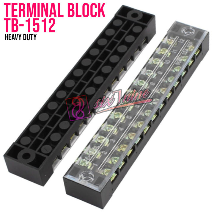 Tb 1512 Terminal Blocks 600v 15a 12p Double Rows 12 Wire Positions