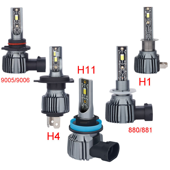 LUYOO 1 Pair(2 Pcs) H11 Led Headlight H4 HB3 HB4 9012 H27 880 881 Car Light High Beam Low Beam ...