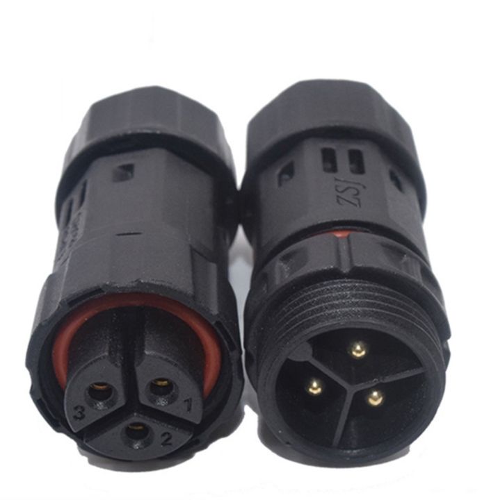 M19 M25 3Pin Connector IP68 Waterproof Connector Plug Socket Male and ...