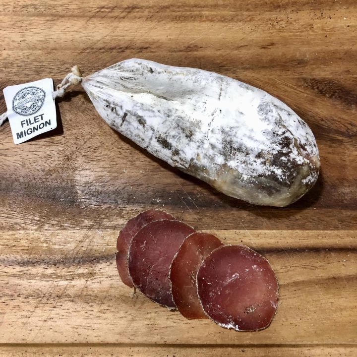 Premium Lonzino, Filet Mignon, cured tenderloin cold cut platter. ham ...