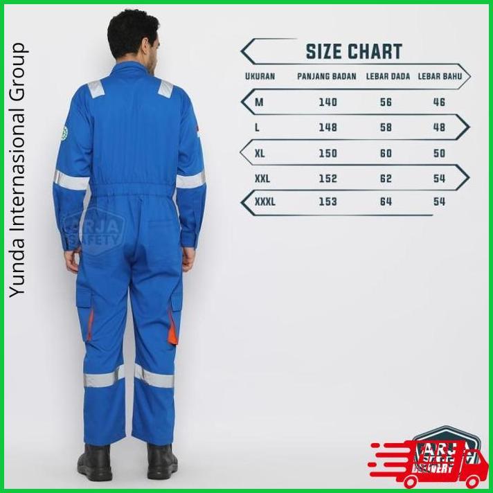 Free Logo Safety & Bendera Wearpack Coverall Safety, Baju Kerja Proyek ...