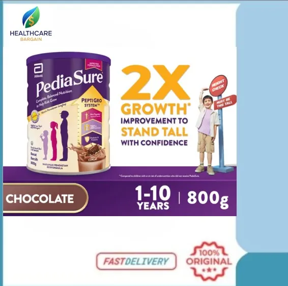 PediaSure Peptigro 1 - 10 Years Chocolate 800g Tin (EXP Jan 2027) | Lazada