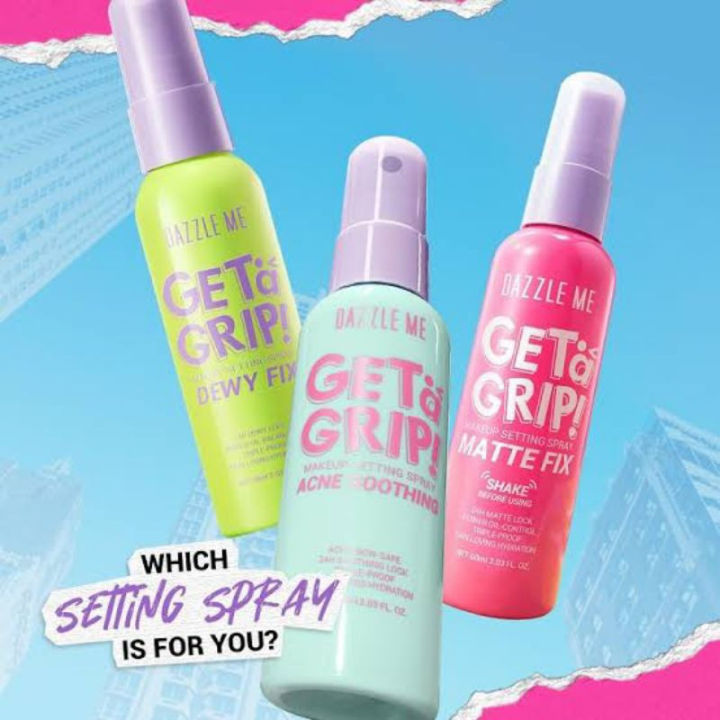 DAZZLE ME GET A GRIP MAKE UP SETTING SPRAY ~ ORIGINAL 100% | Lazada ...