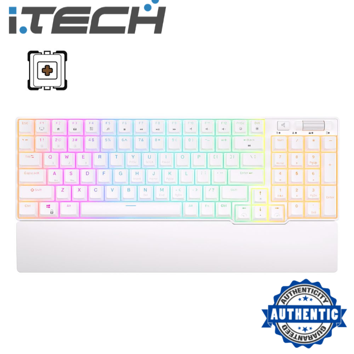 RK Royal Kludge RK96 90% Tri-Mode Hot-Swappable RGB Mechanical Keyboard ...