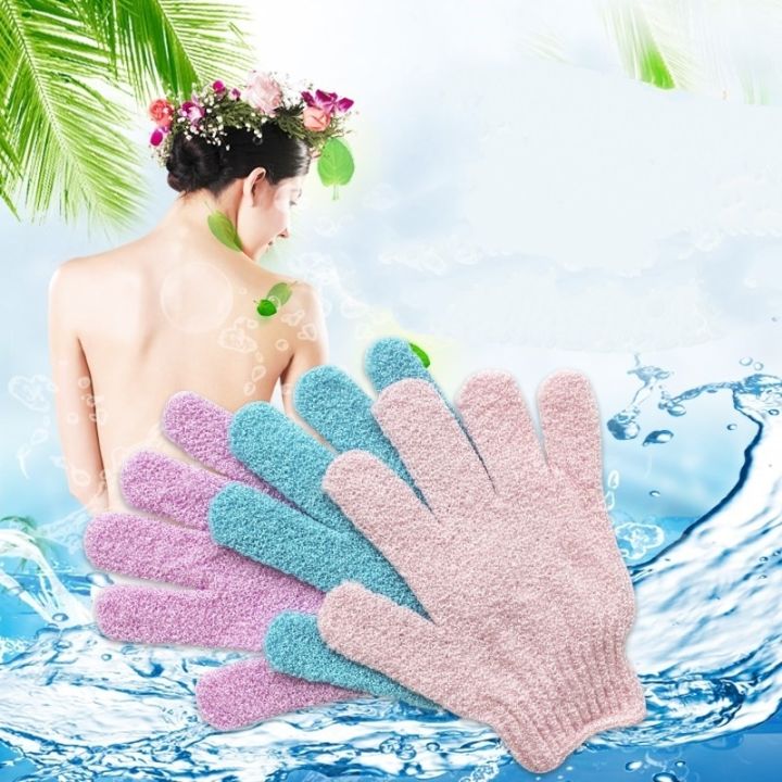 1PCS Bath gloves Exfoliating Bathroom Shower Scrubber Body Scrub Five ...