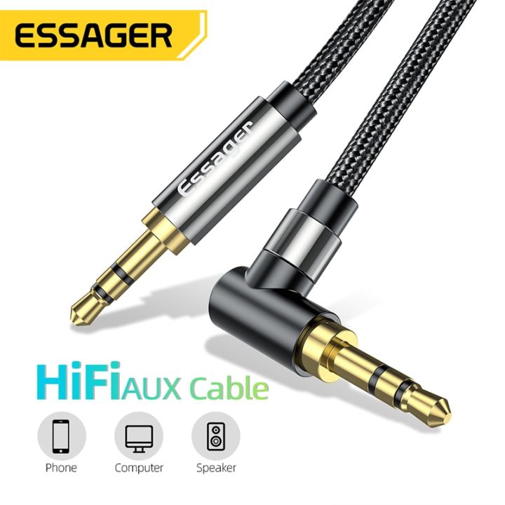 Essager Audio Cable 3.5mm Audio Jack Cable 3.5mm Male To 3.5mm Male for ...
