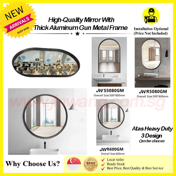 [SG👍🏻Ready Stock & Authorized Seller] High Quality Mirror with Aluminum ...
