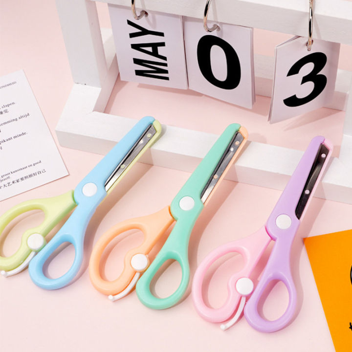 Cute Cartoon Plastic Safety Scissors Kids Children Multi-purpose ...