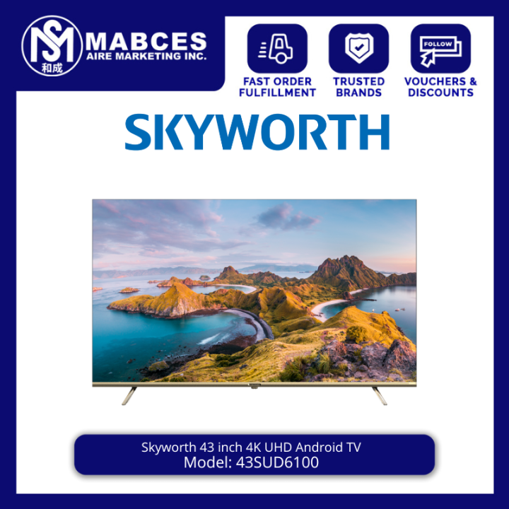 Skyworth 43 inch 4K UHD Android TV 43SUD6100 | Lazada PH