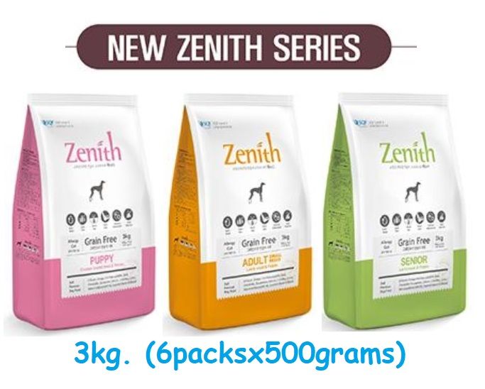 1 or 3 Kilos ZENITH Grain Free Soft Dog Food for Puppy, Small & Senior ...