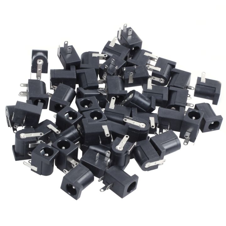 45 Pcs DC Power Jack Socket 2.1mm x 5.5mm Barrel-Type PCB Mount DC-005 ...