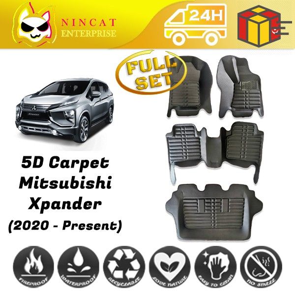 ☃ ﹊ BLUECAT® 5D Karpet 5D Kereta Mitsubishi Xpander (2020 Present) 5D ...
