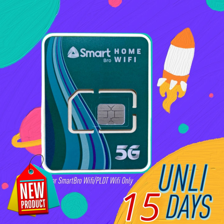 ⭐⭐NEW SMART BRO HOME WIFI SIM w 30 DAYS UNLI DATA 10GB DATA | Lazada PH