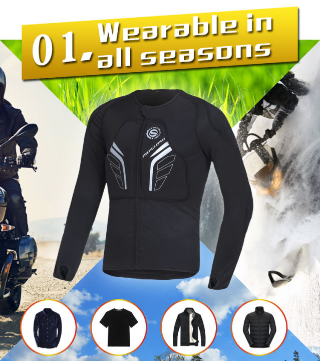 STAR FIELD KNIGHT New Breathable Motorcycle Jacket Motorcycle Full Body ...