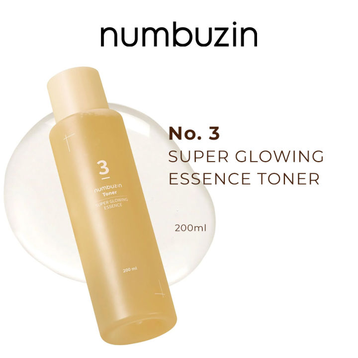 Numbuzin No.3 Super Glowing Essence Toner 200ml | Lazada PH