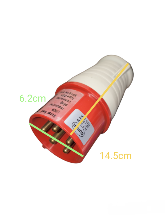 32A 3P+E+N Industrial Plug ( Surer) # 025 240-415VAC | Lazada PH