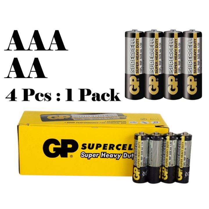 ถ่าน AAA ถ่านคาร์บอนซิงค์ GP 24PL-S4 AAA แพ็ค 4 ก้อน ถ่านNEO ถ่านAAA ถ่านรีโมท ถ่านของเล่น ...