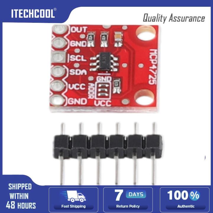 [ใหม่] MCP4725 DAC Breakout Module 2.7V-5.5V DAC ดิจิตอลโมดูลตัวแปลง EEPROM Digital เป็น Analong ...