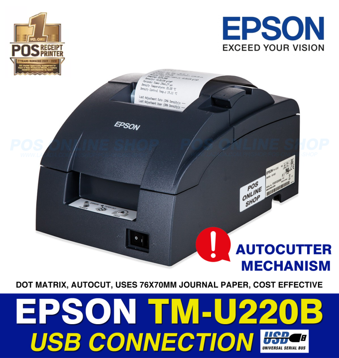 EPSON TM-U220B (AUTO CUT) Dot Matrix POS Printer (USB INTERFACE) EPSON PH UNIT | Lazada PH