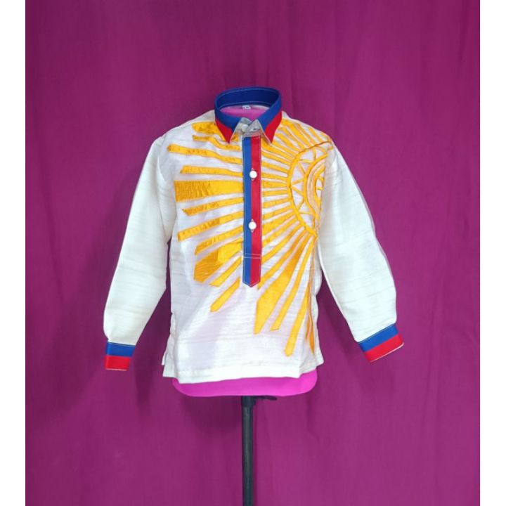 2023 PIÑA ORGANZA BARONG - FLAG DESIGN - KIDS ONLY | Lazada PH