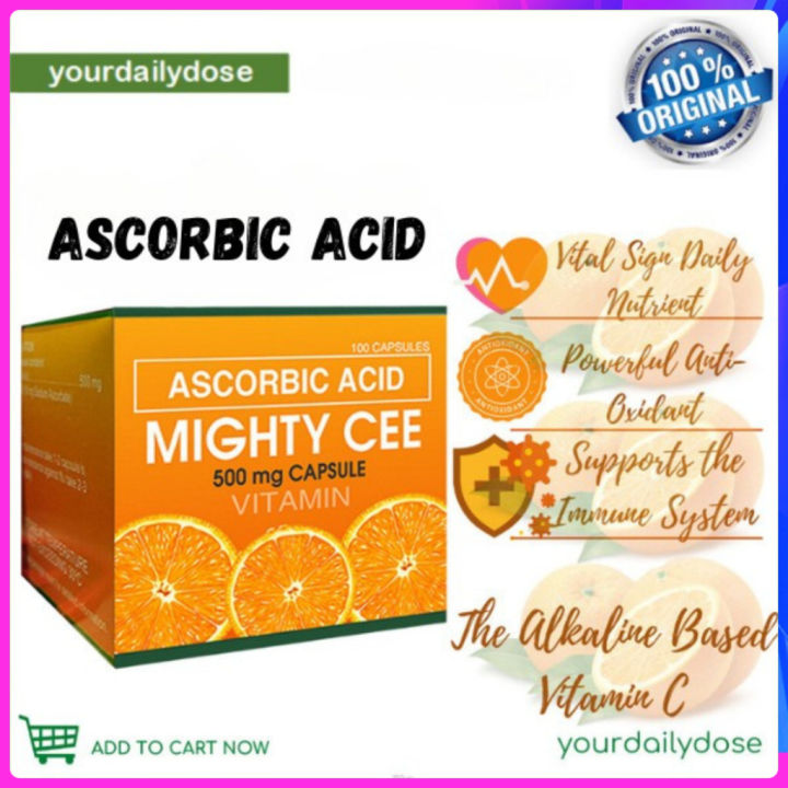 MIGHTY CEE 500MG (ASCORBIC ACID) VITAMIN C CAPSULE. | Lazada PH