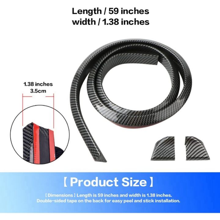 Rear Trunk Lip or Roof Spoiler Sticker Bar Car Rear Spoiler Rear ...