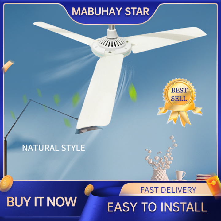 fs-0289 MABUHAY STAR FS02 Electric Fans 500mm 3 Blades Ceiling Fan ...