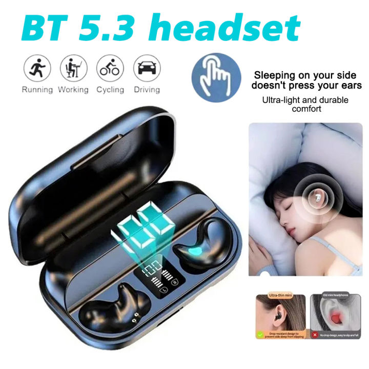 Sleep Invisible Earbuds Tiny Mini Headphones Hidden Noise Cancelling ...