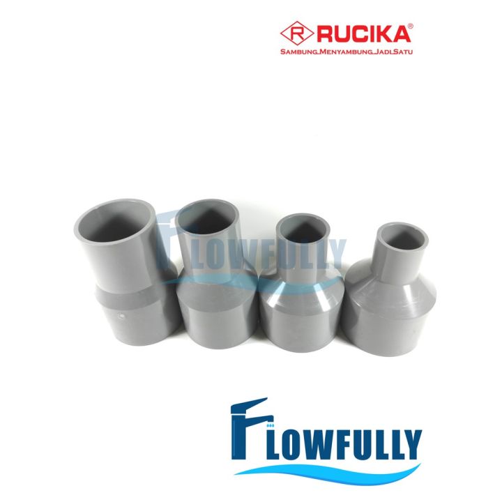 REDUCING SOCKET AW 3 x 1 1/2 inch RUCIKA PVC VERLOP SOK REDUCER TS ...