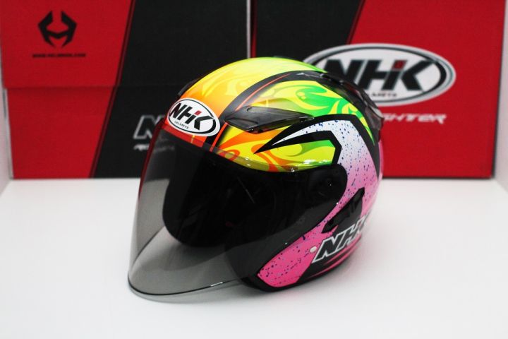 NHK Helmet R1 v2.0 Karel Winter (Black/Pink Glossy) | Lazada
