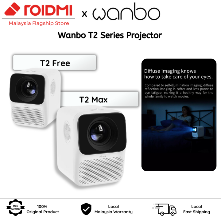 Mi Wanbo T2 Series Portable Mini Pico Android Smart LCD Projector | Lazada